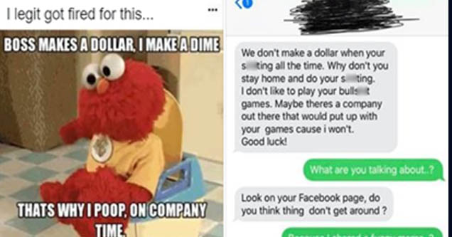 Boss Fires Employee for Sharing a Meme About Pooping at Work, Gets ...